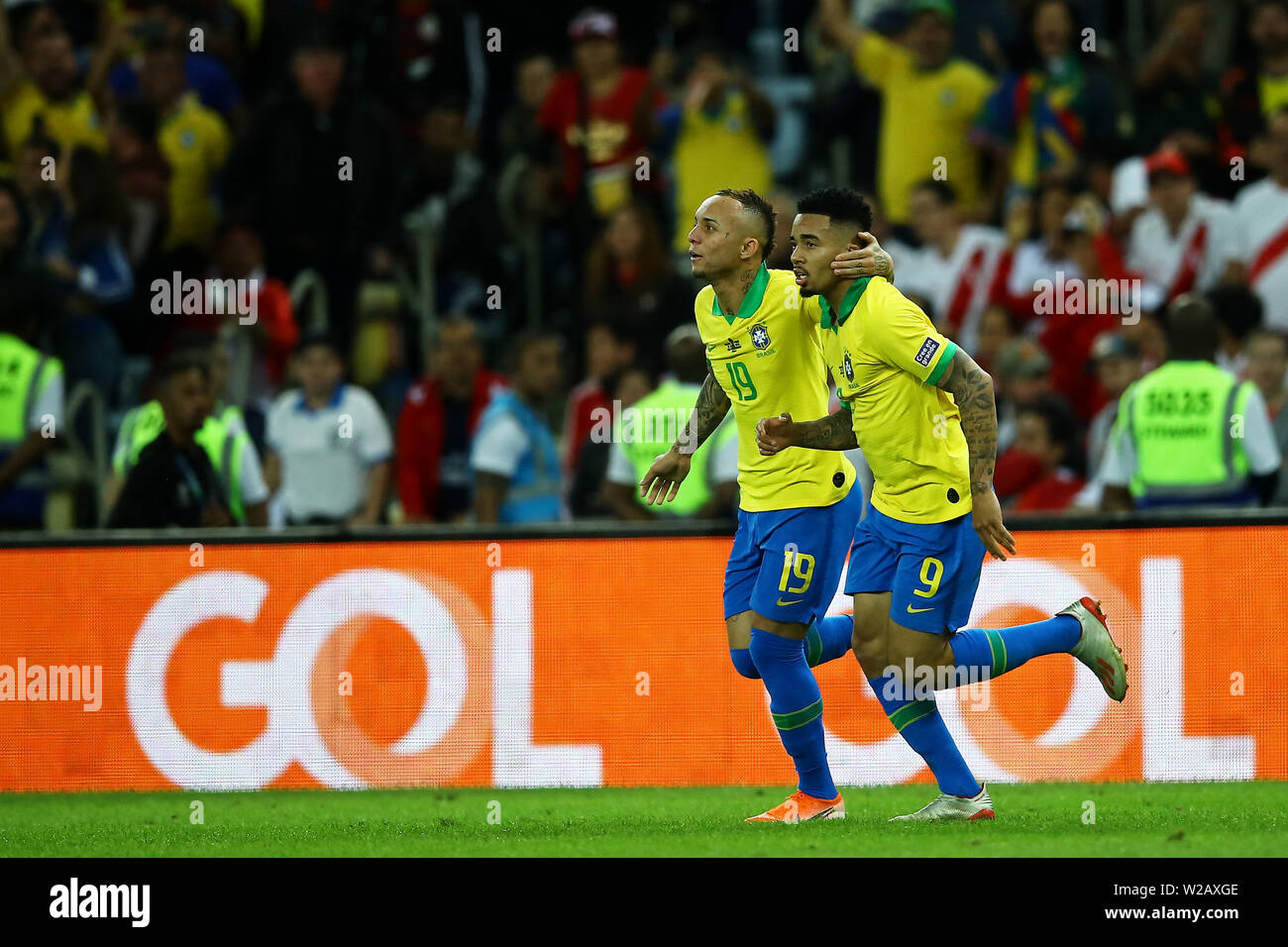 Rio de Janeiro, Brazil. 07th July, 2019. ; Maracana Stadium, Rio de Janeiro, Brazil; Copa ...