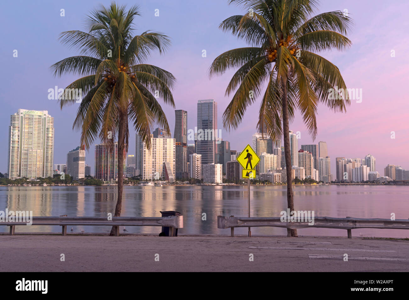 BRICKELL AVENUE SKYLINE DOWNTOWN MIAMI FLORIDA USA DOWNTOWN MIAMI ...