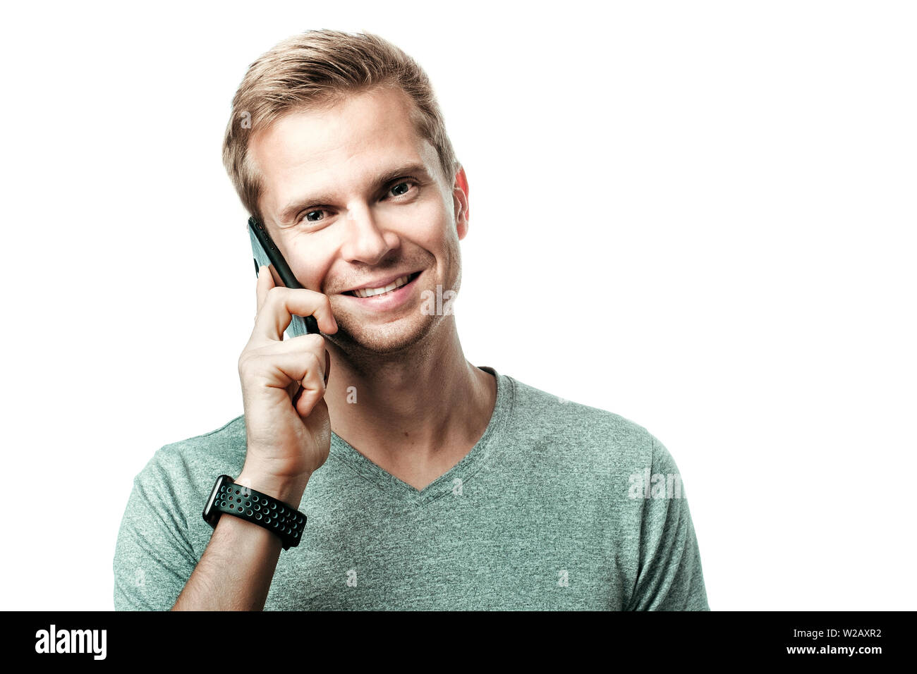 Closeup portrait of handsome man Stock Photo - Alamy