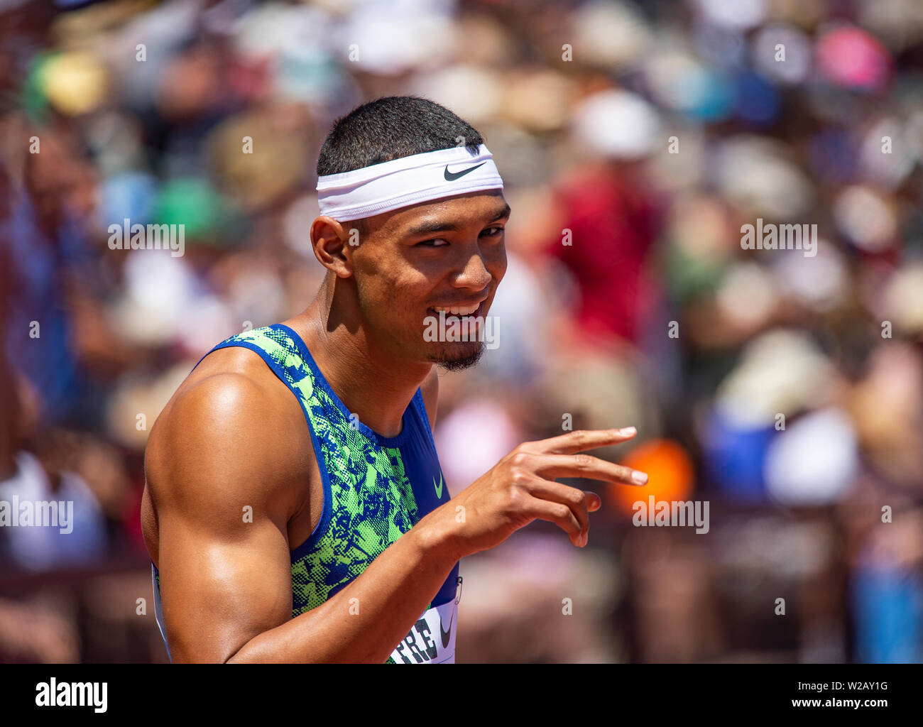 Men's 400m - IAAF Diamond League - Prefontaine Classic 2019 Stock Photo ...