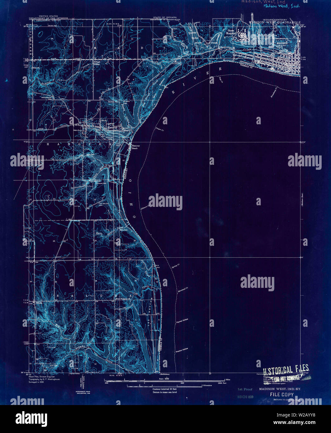 Madison indiana map hi-res stock photography and images - Alamy