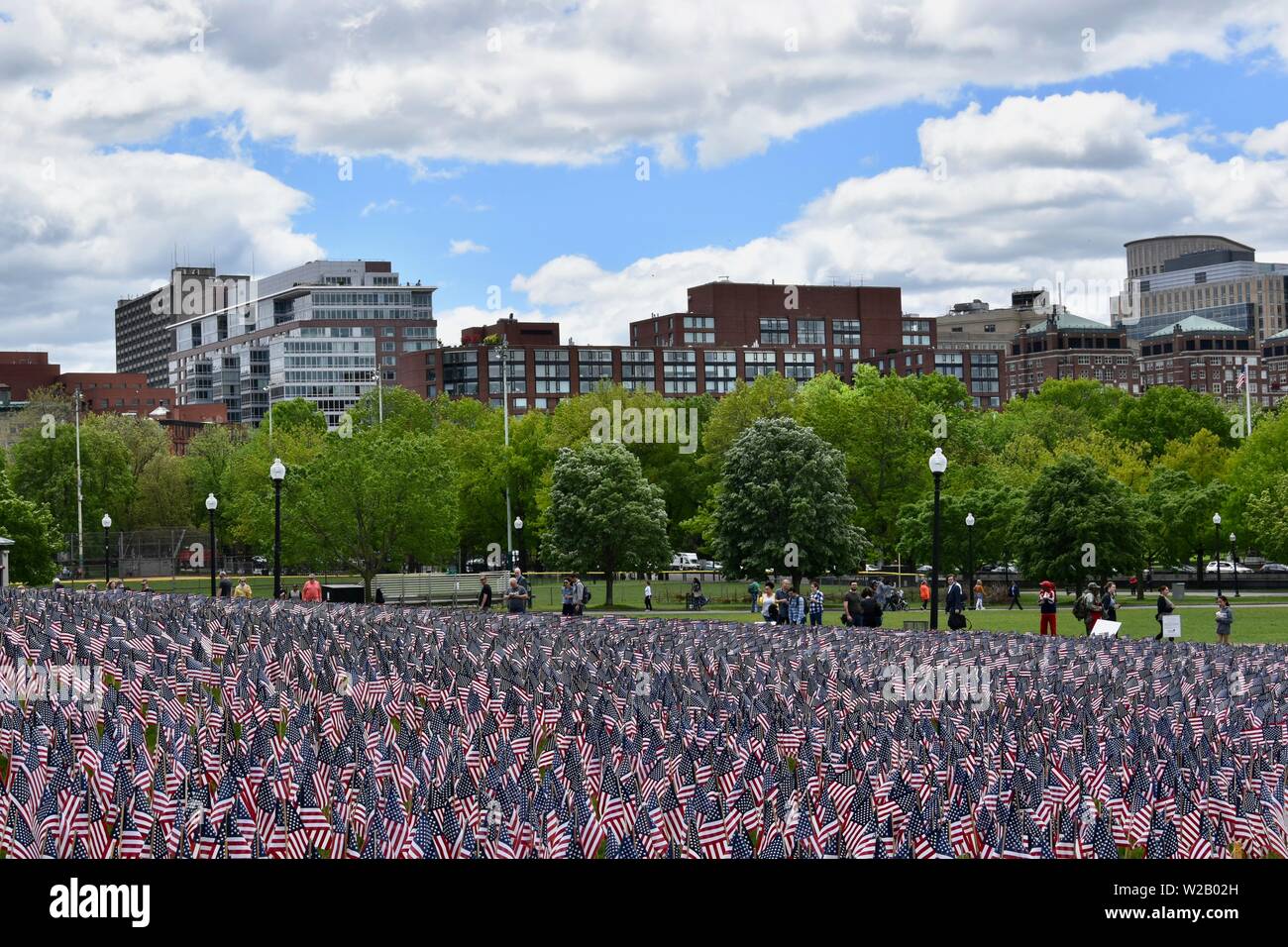 Thousands of Memorial Day flags commemorating fallen soldiers from ...