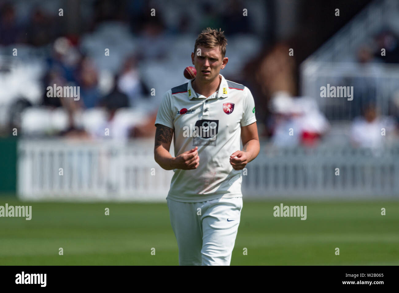 LONDON, UNITED KINGDOM. 07th Jul, 2019. Harry Podmore of Kent Cricket ...