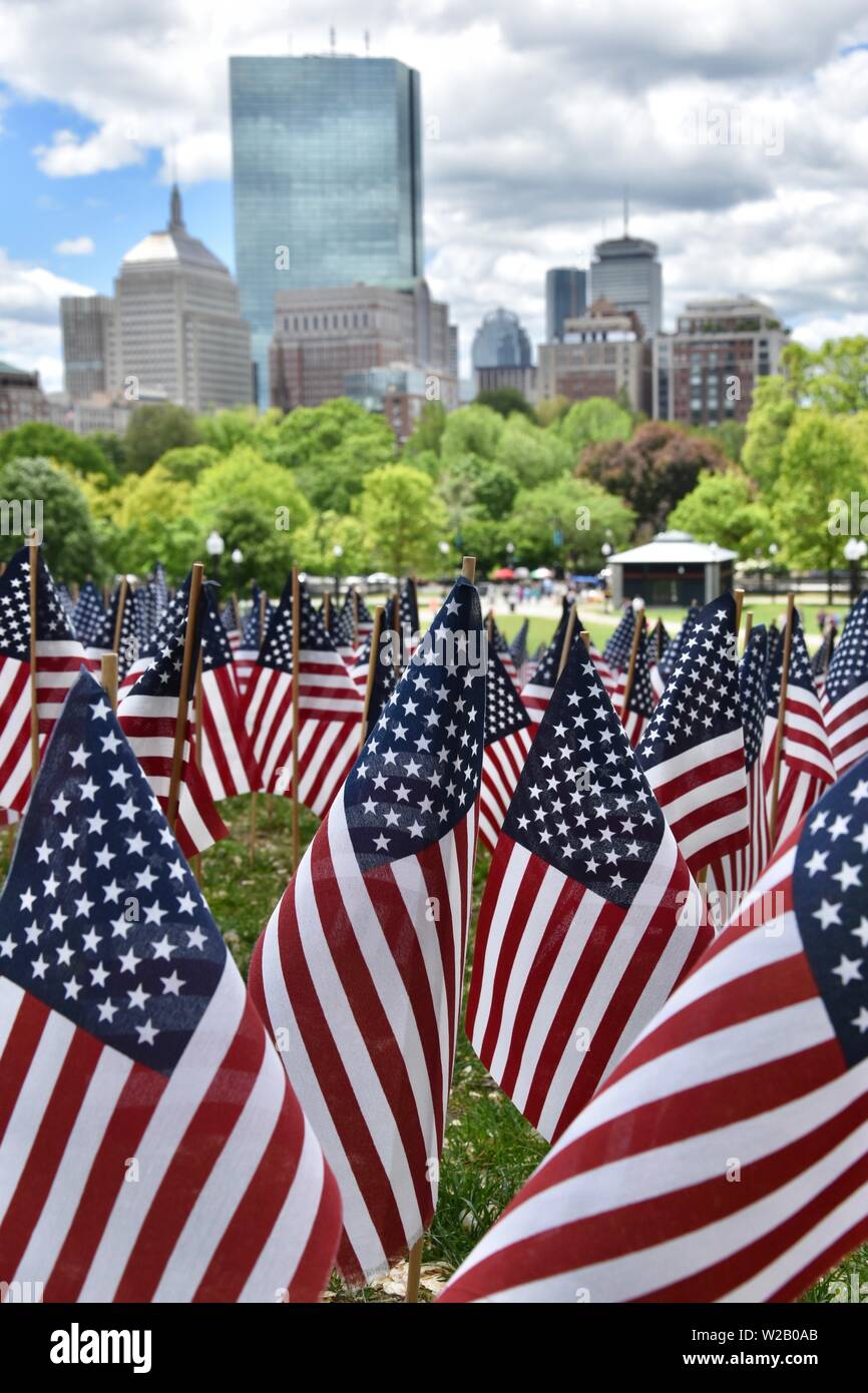 Thousands of Memorial Day flags commemorating fallen soldiers from ...