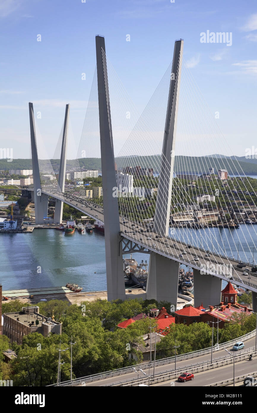 Cable stayed zolotoy bridge hi-res stock photography and images - Alamy