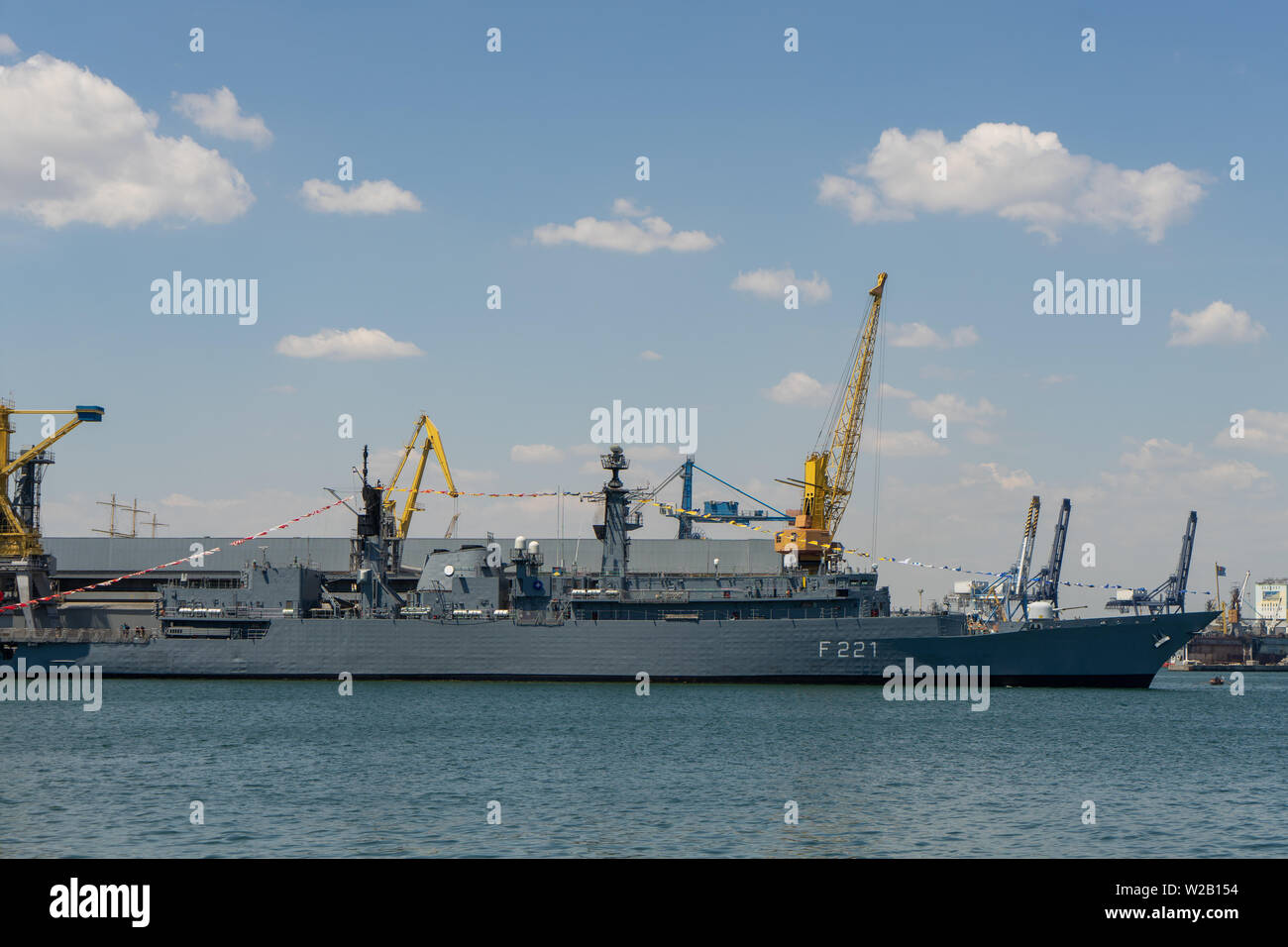 NATO warships in Ukraine. NATO naval forces in the port of Odessa ...