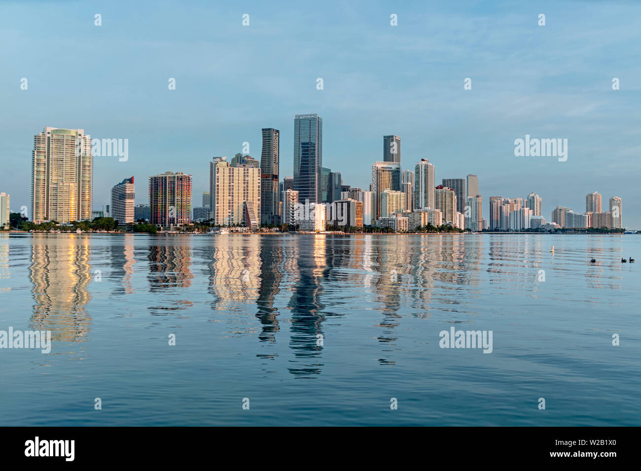 BRICKELL AVENUE SKYLINE DOWNTOWN MIAMI FLORIDA USA Stock Photo - Alamy