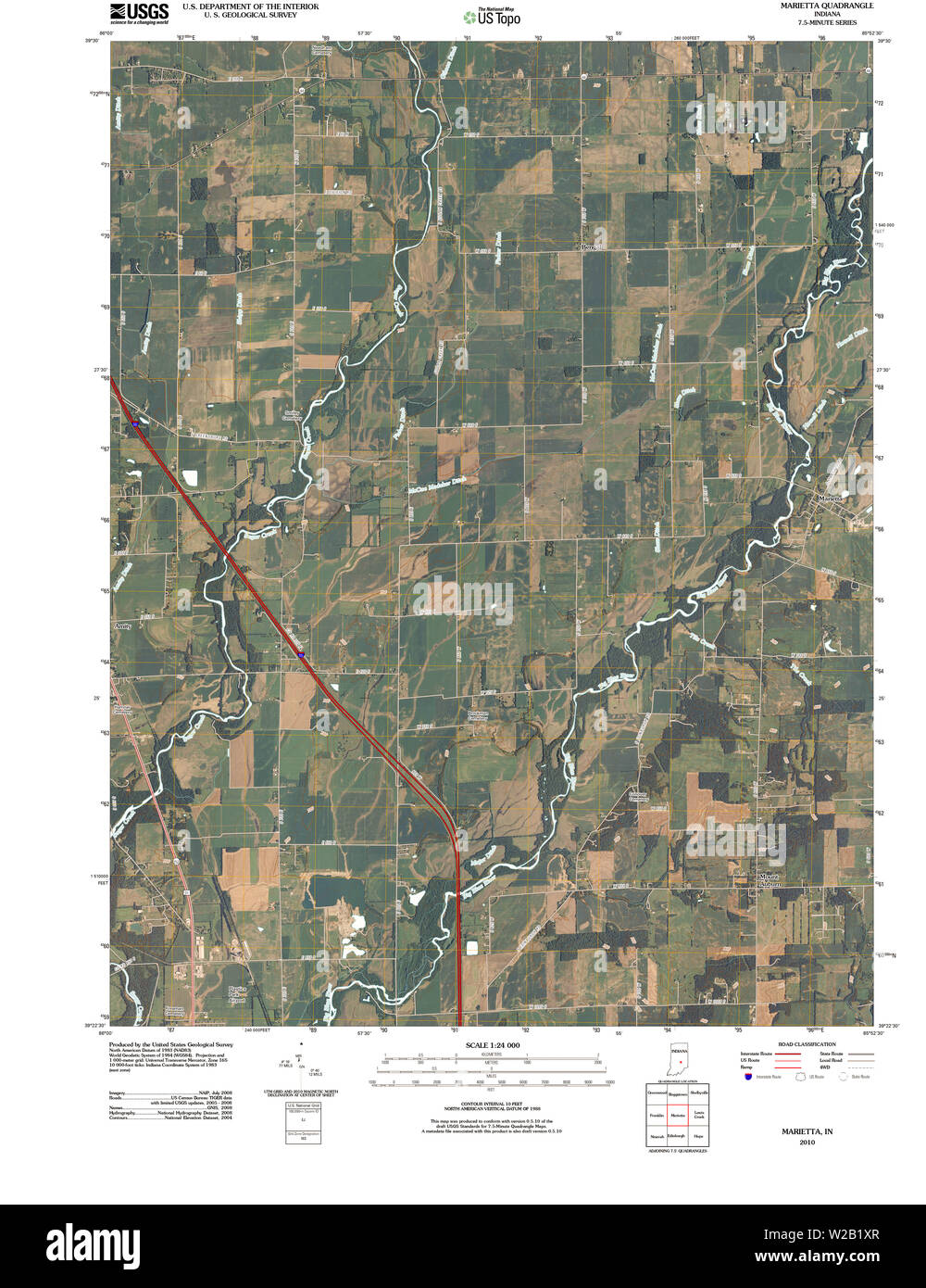Marietta map hi-res stock photography and images - Alamy