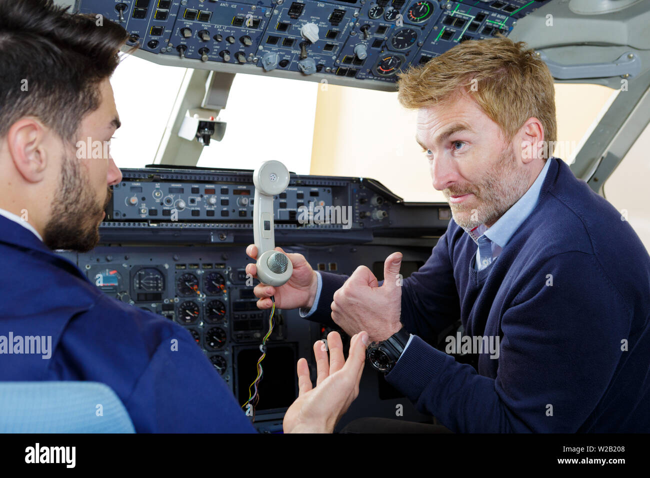 pilot ready to take off Stock Photo - Alamy