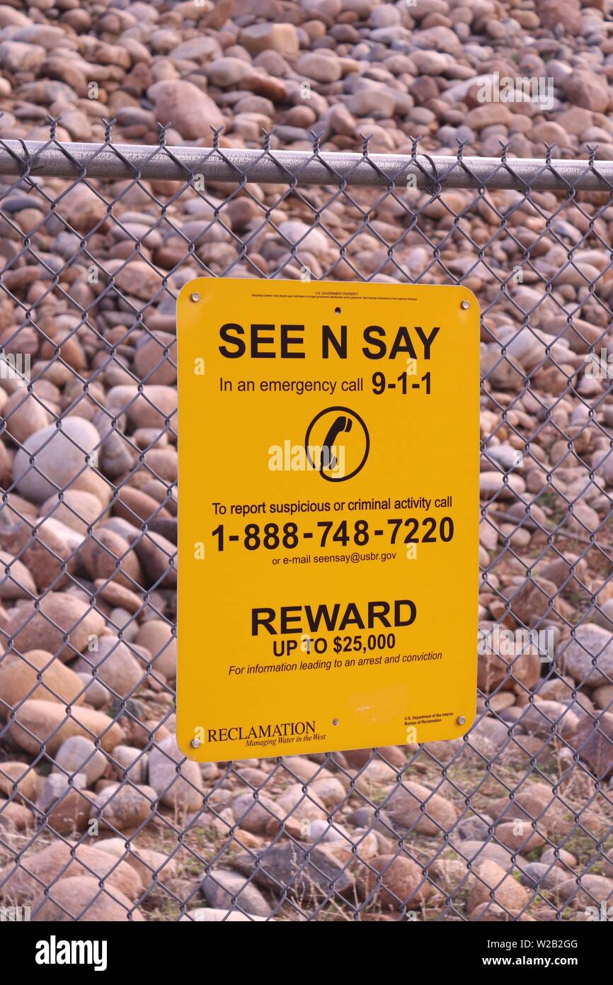 SEE N SAY, reward for info Stock Photo - Alamy