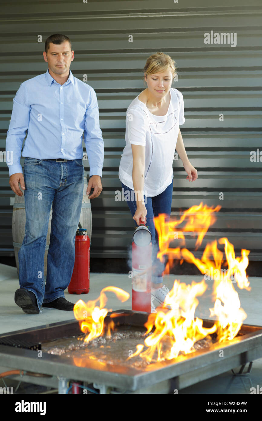 fire training event Stock Photo - Alamy
