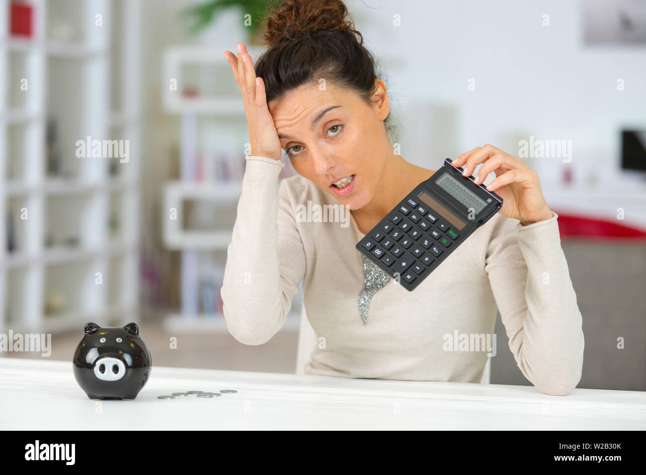 Math calculator unhappy hi-res stock photography and images - Alamy