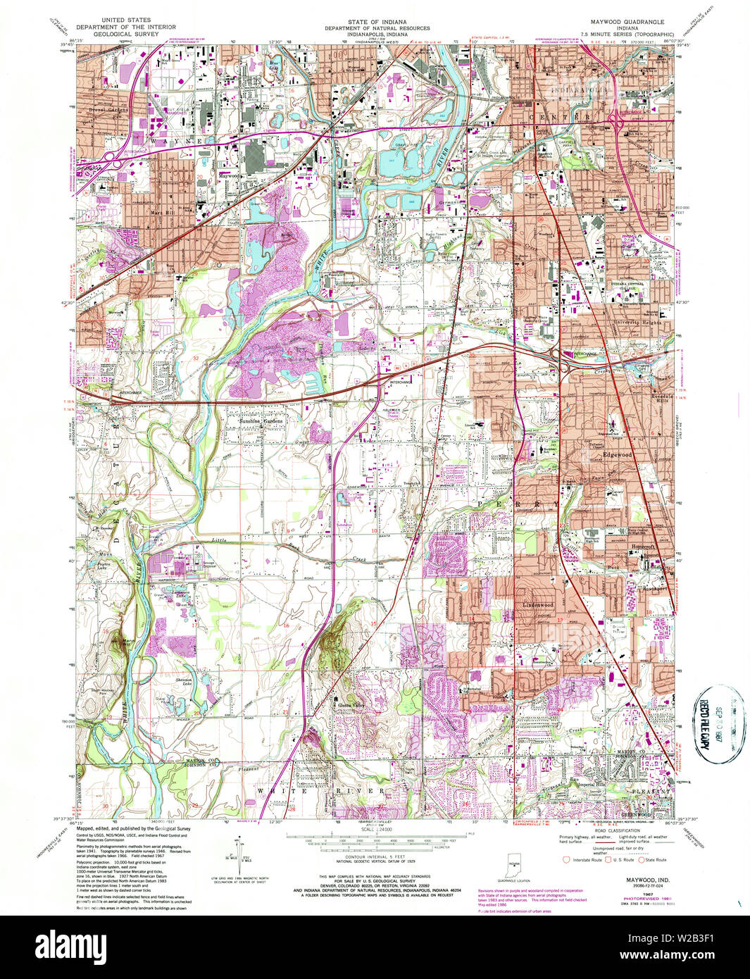 Map of maywood hi-res stock photography and images - Alamy