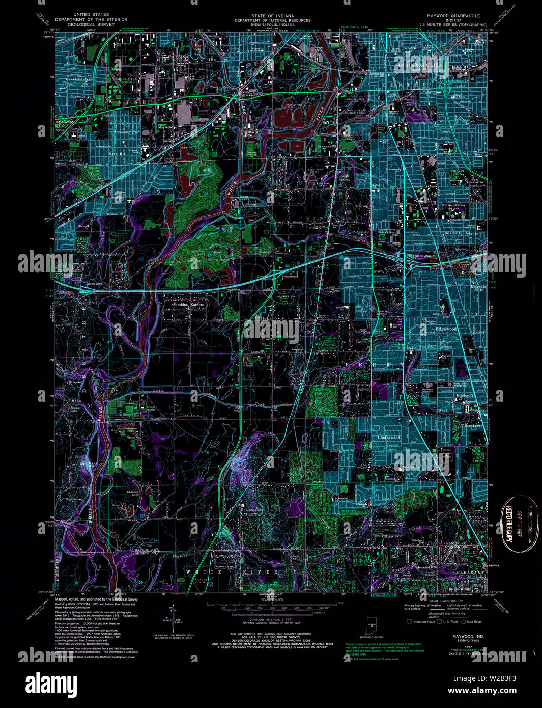 Map of maywood hi-res stock photography and images - Alamy