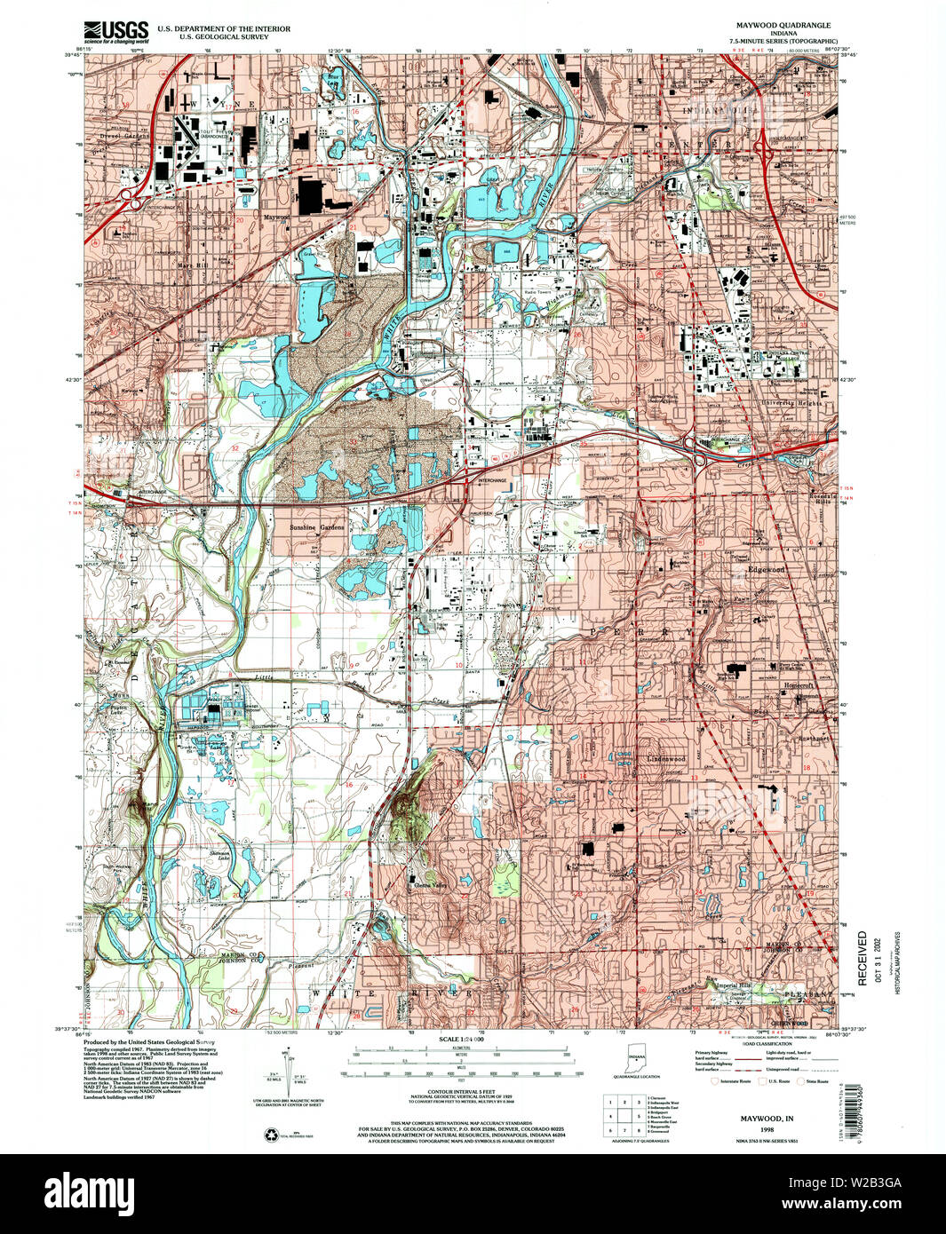Map of maywood hi-res stock photography and images - Alamy