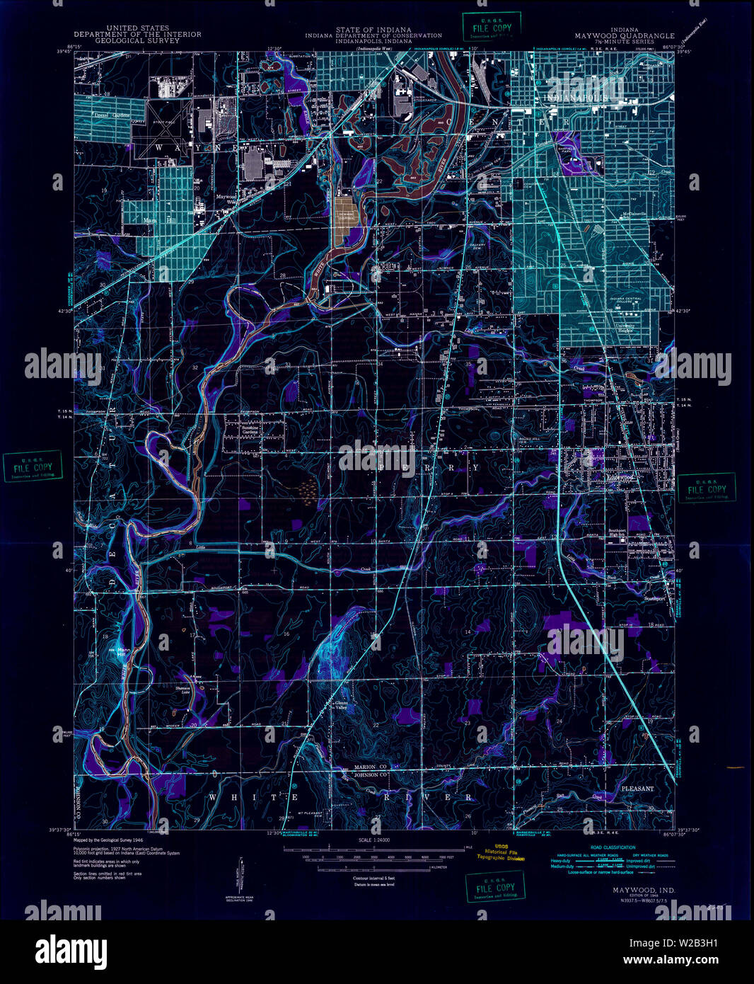 Map of maywood hi-res stock photography and images - Alamy