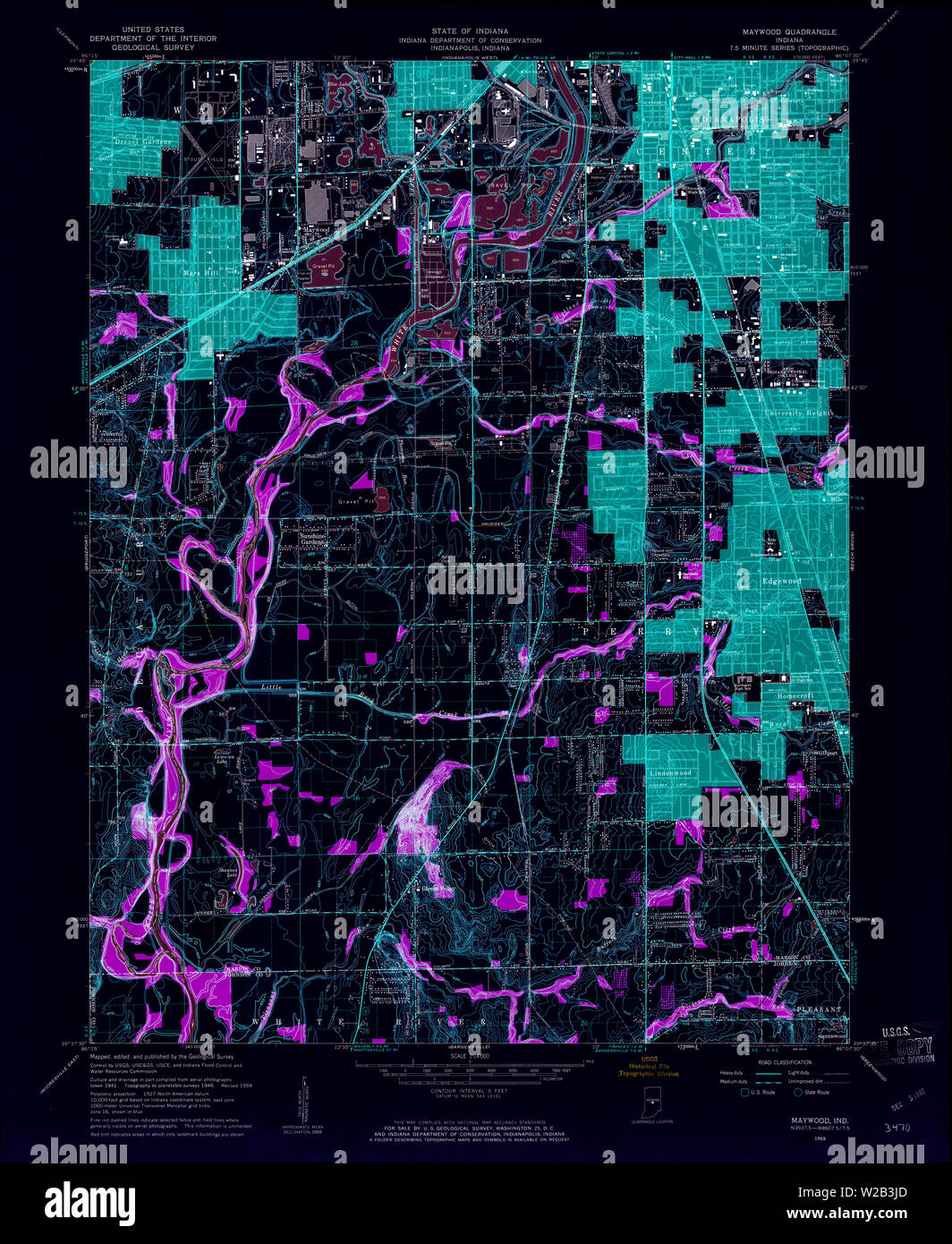 Map of maywood hi-res stock photography and images - Alamy