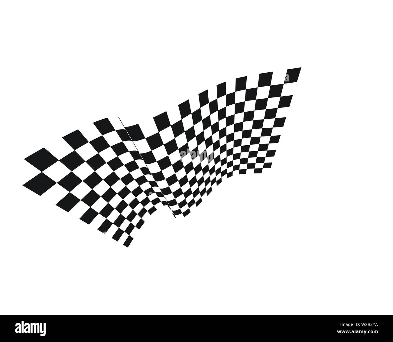 Race flag icon, simple design illustration vector Stock Vector Image ...