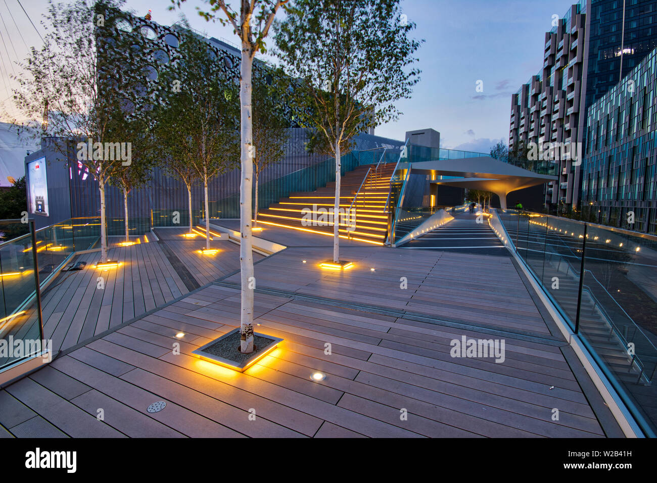 Greenwich elevated walkway, London, England, UK Stock Photo - Alamy