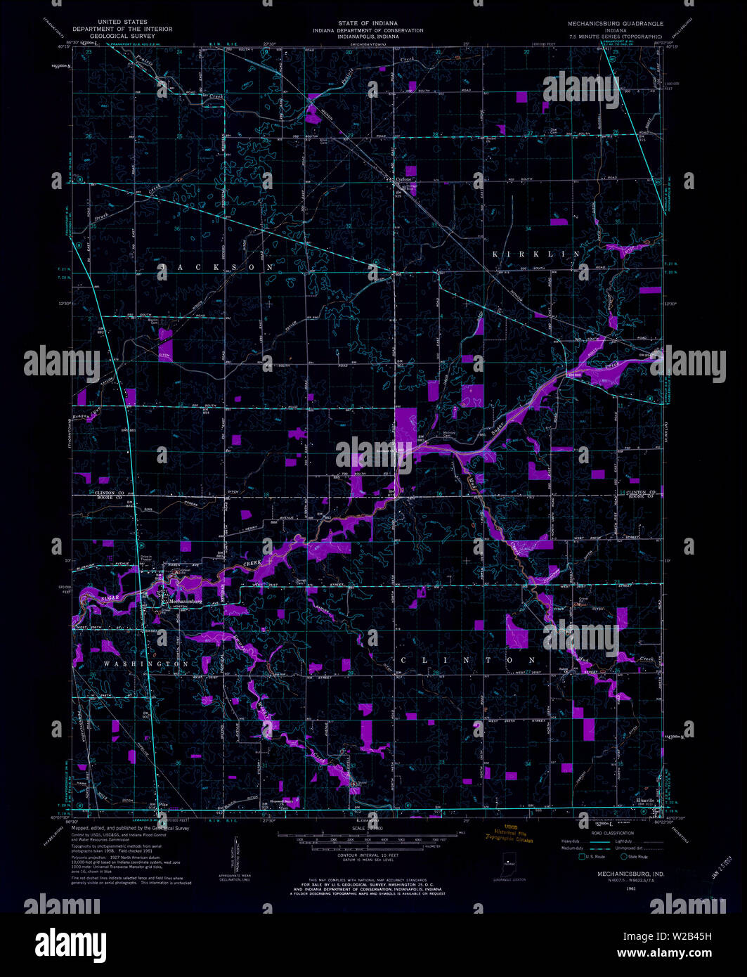 Map of mechanicsburg hi-res stock photography and images - Alamy