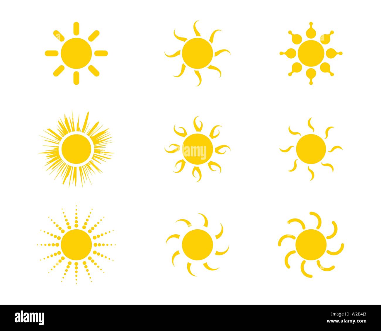 Sun vector illustration design template Stock Vector Image & Art - Alamy