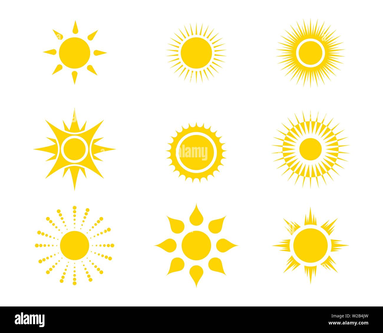 Sun vector illustration design template Stock Vector Image & Art - Alamy