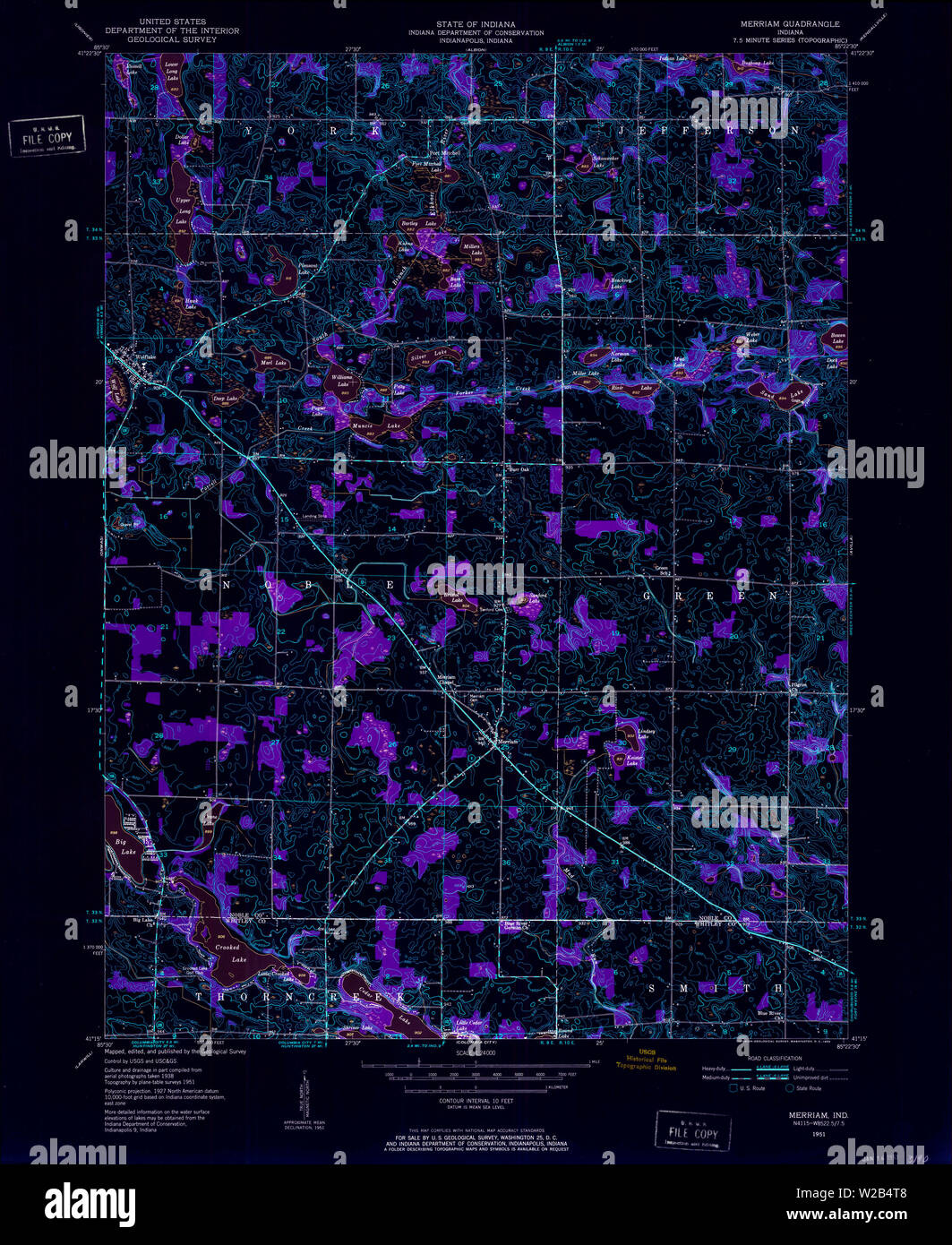 Merriam map hi-res stock photography and images - Alamy