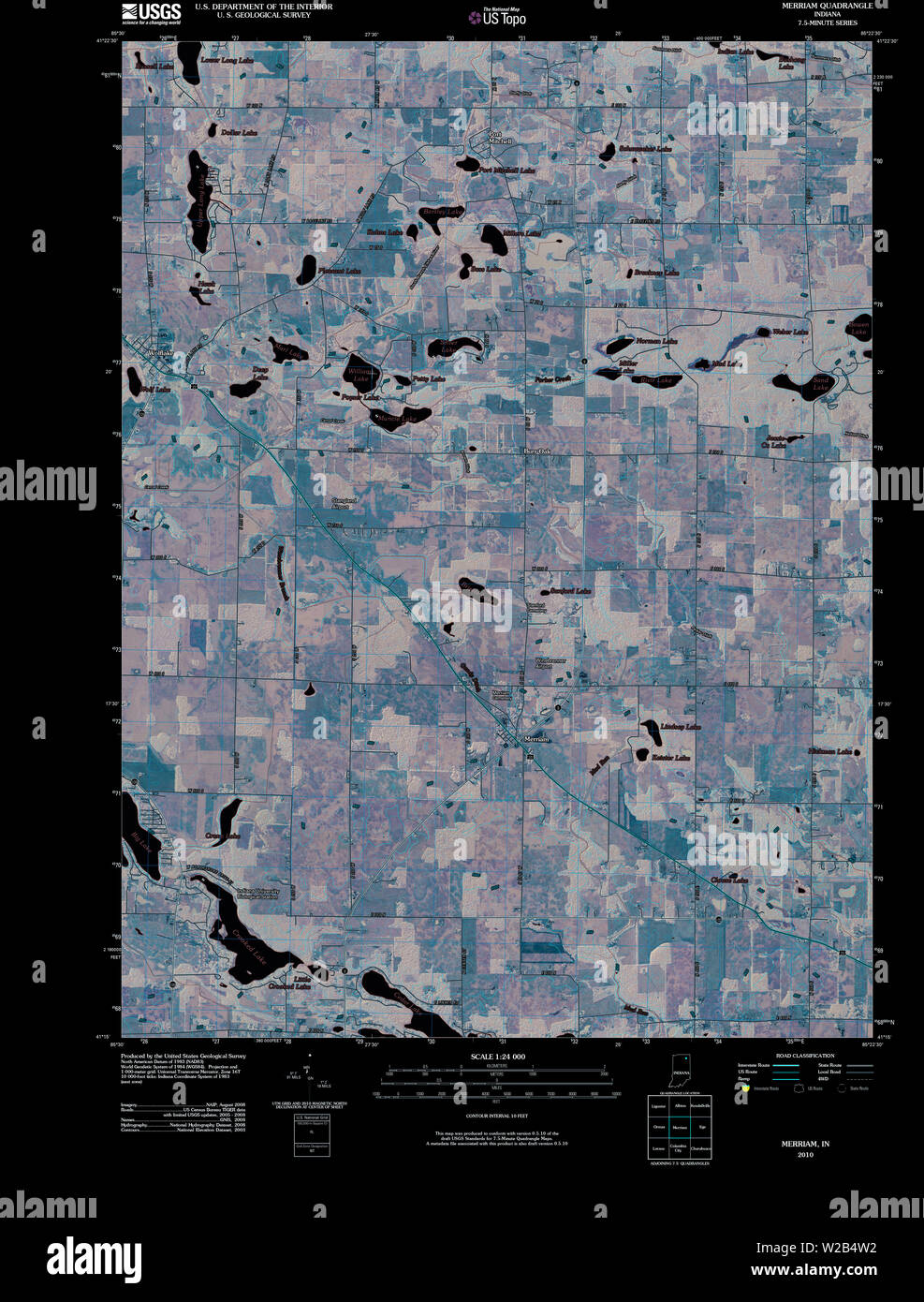 Merriam map hi-res stock photography and images - Alamy