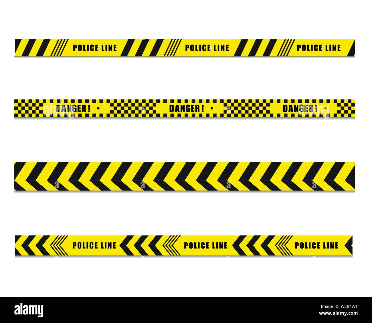 Crime scene tape illustration Cut Out Stock Images & Pictures - Alamy