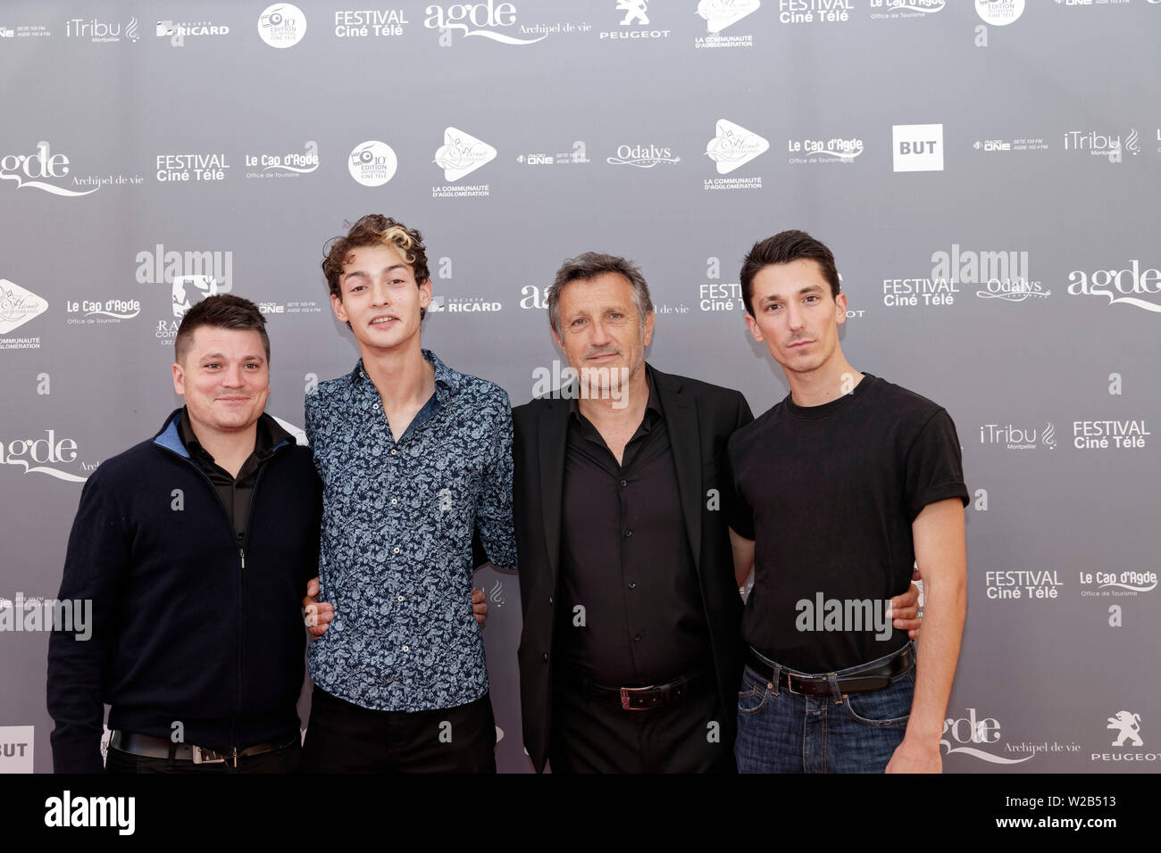 Cap of Agde, France. 21th June, 2019.Day 4 - an actor, Khaled Alouach ...