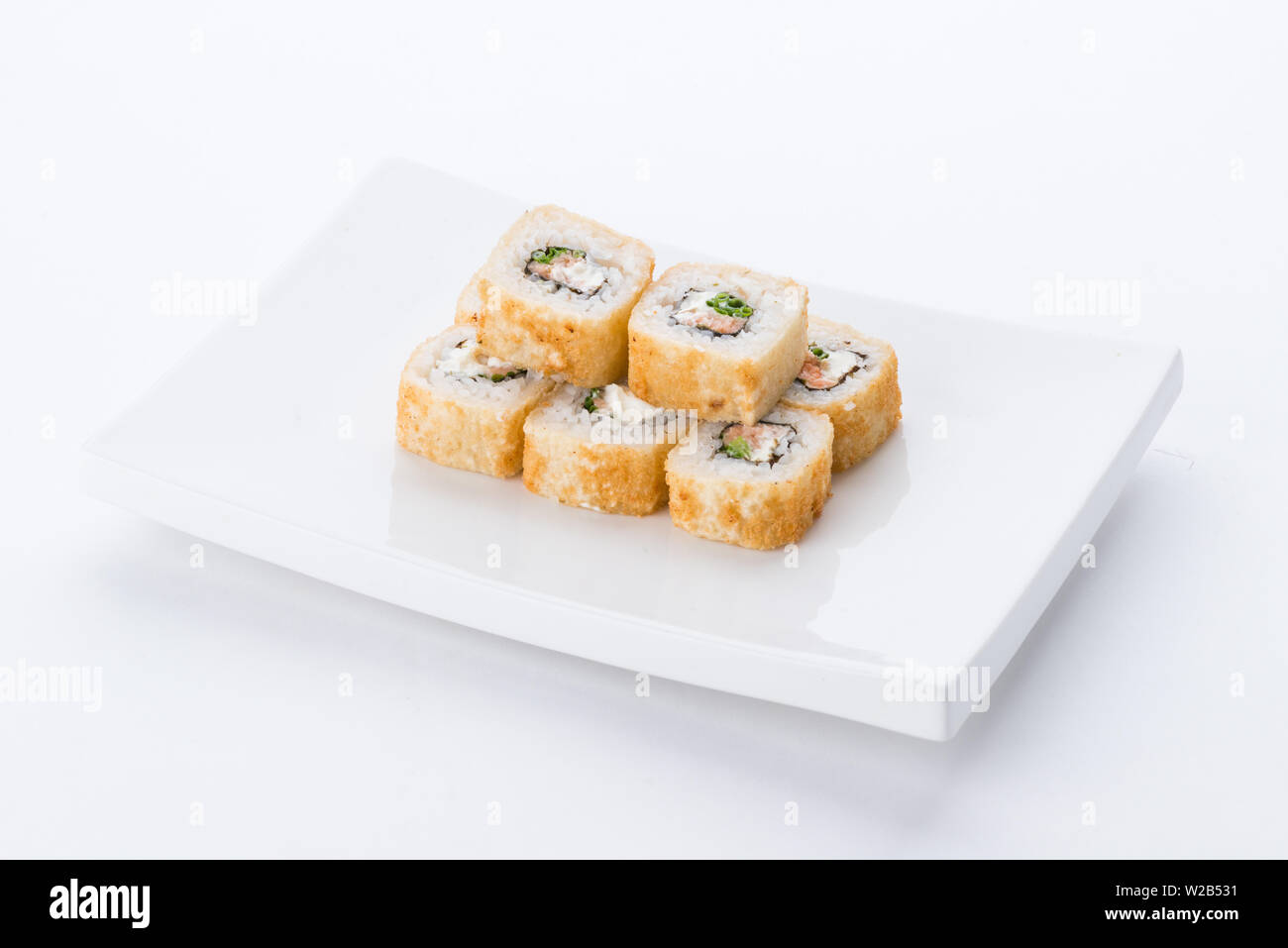 Japanese food restaurant, sushi maki gunkan roll plate or platter set ...