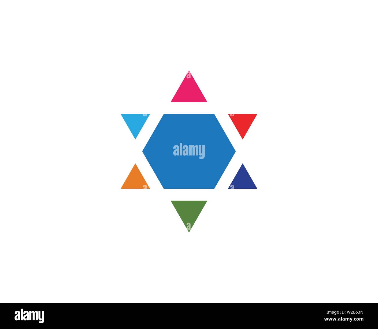 Star David template vector icon illustration design Stock Vector Image ...