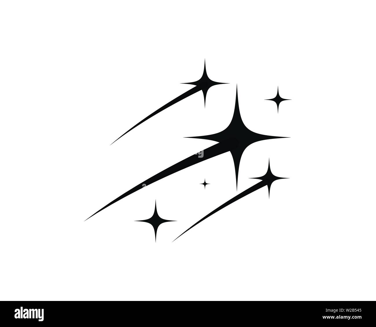 Shooting star vector Black and White Stock Photos & Images - Alamy