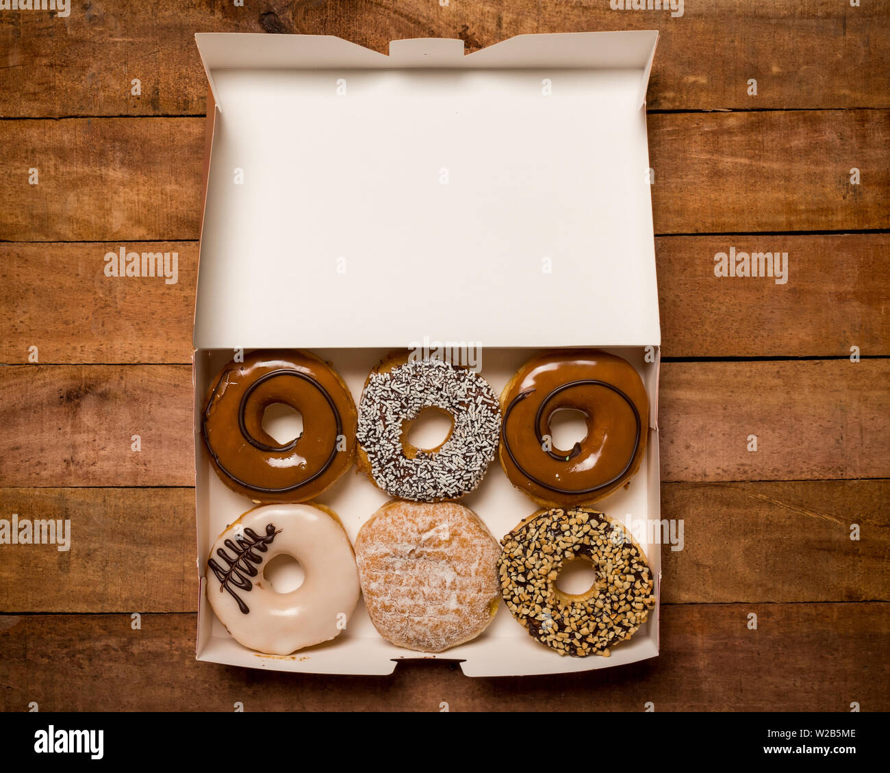 Box sweet delicious variety donuts hi-res stock photography and images ...