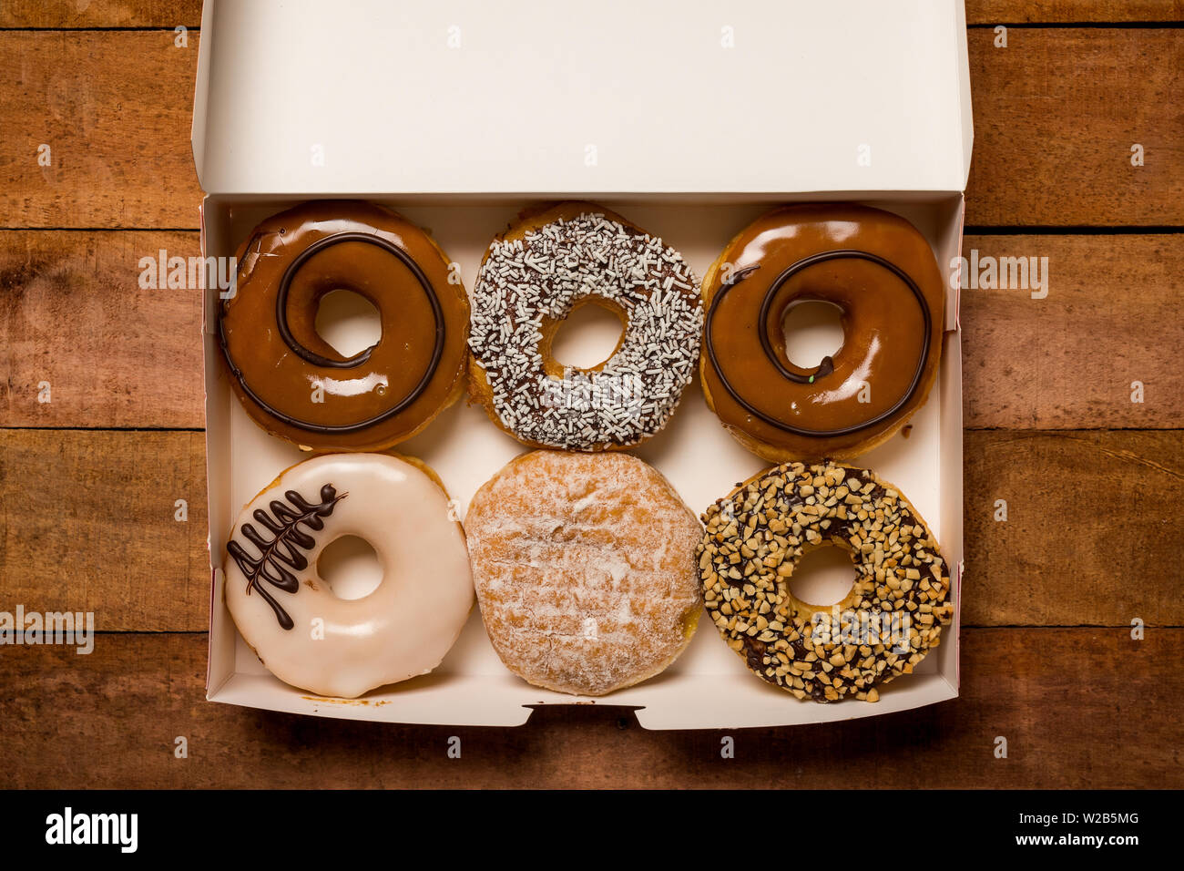 Box sweet delicious variety donuts hi-res stock photography and images ...
