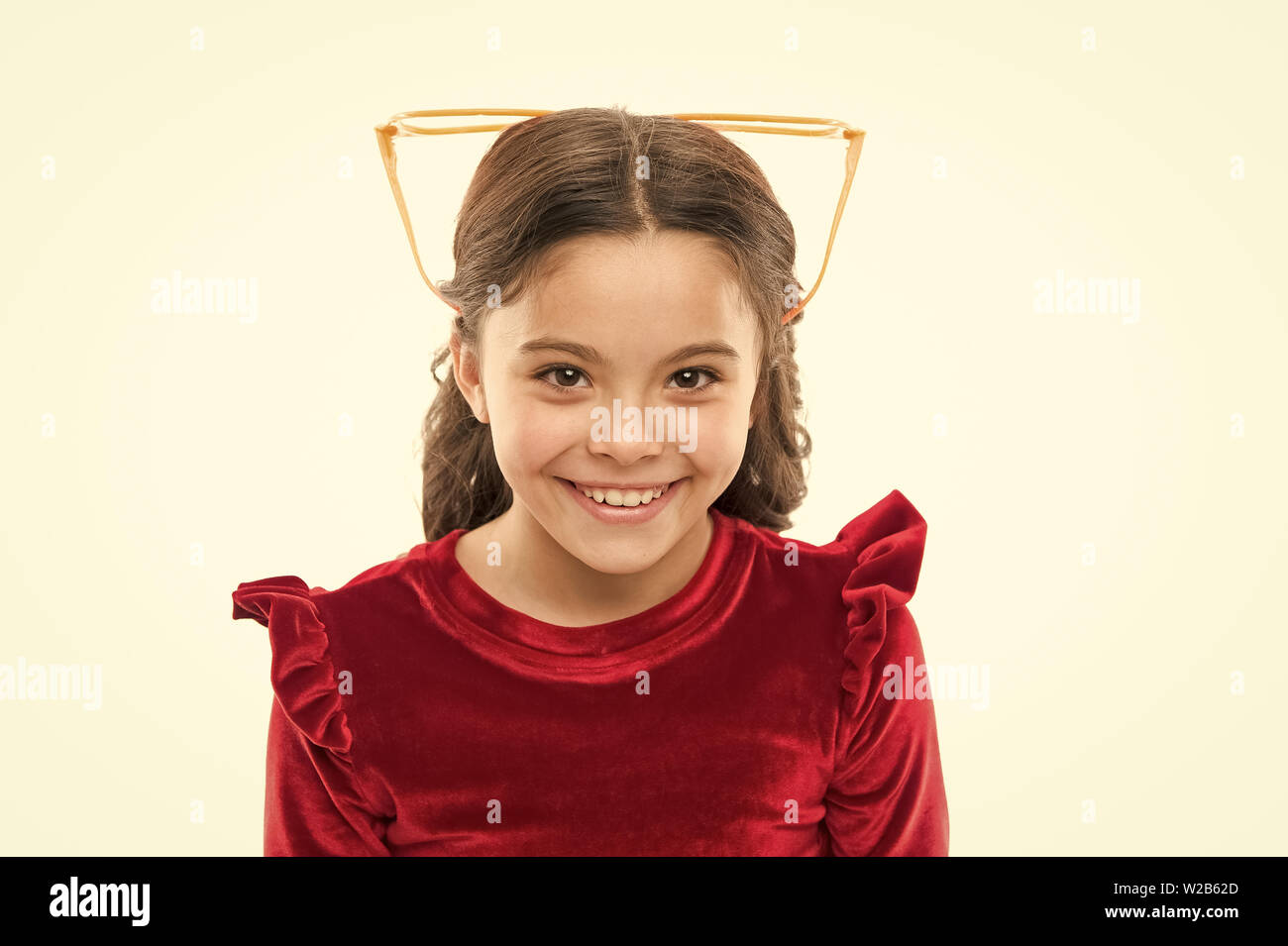 Effective exercise eyes zooming. Child happy with good eyesight. Laser ...