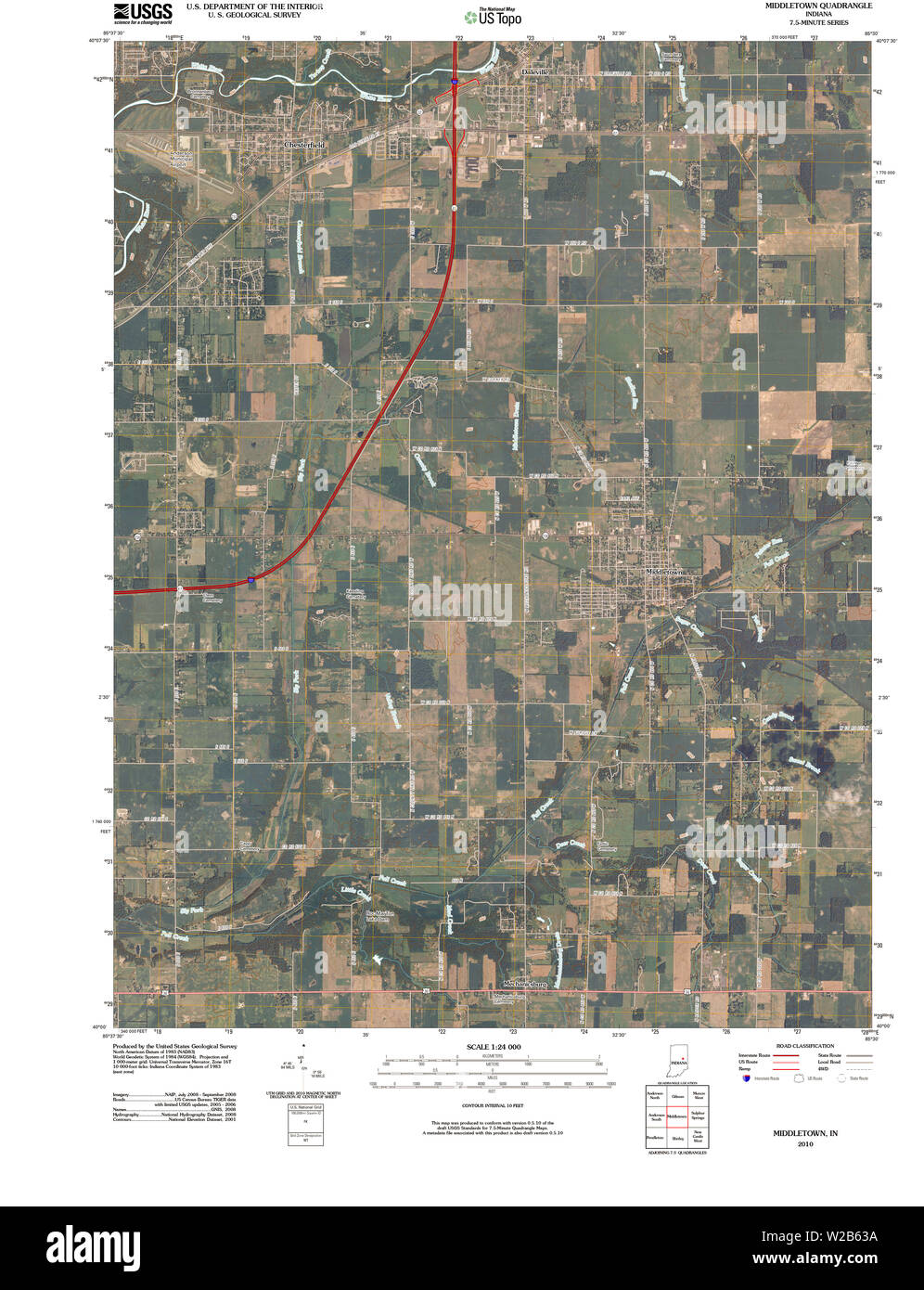 Middletown map hi-res stock photography and images - Alamy