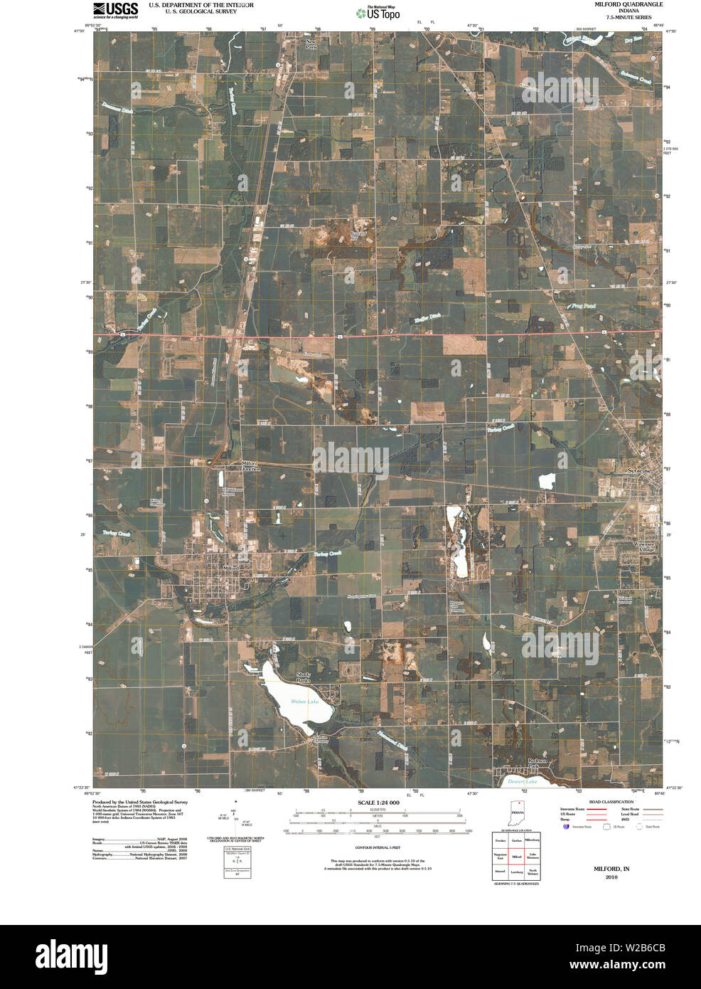 Map of milford Cut Out Stock Images & Pictures - Alamy