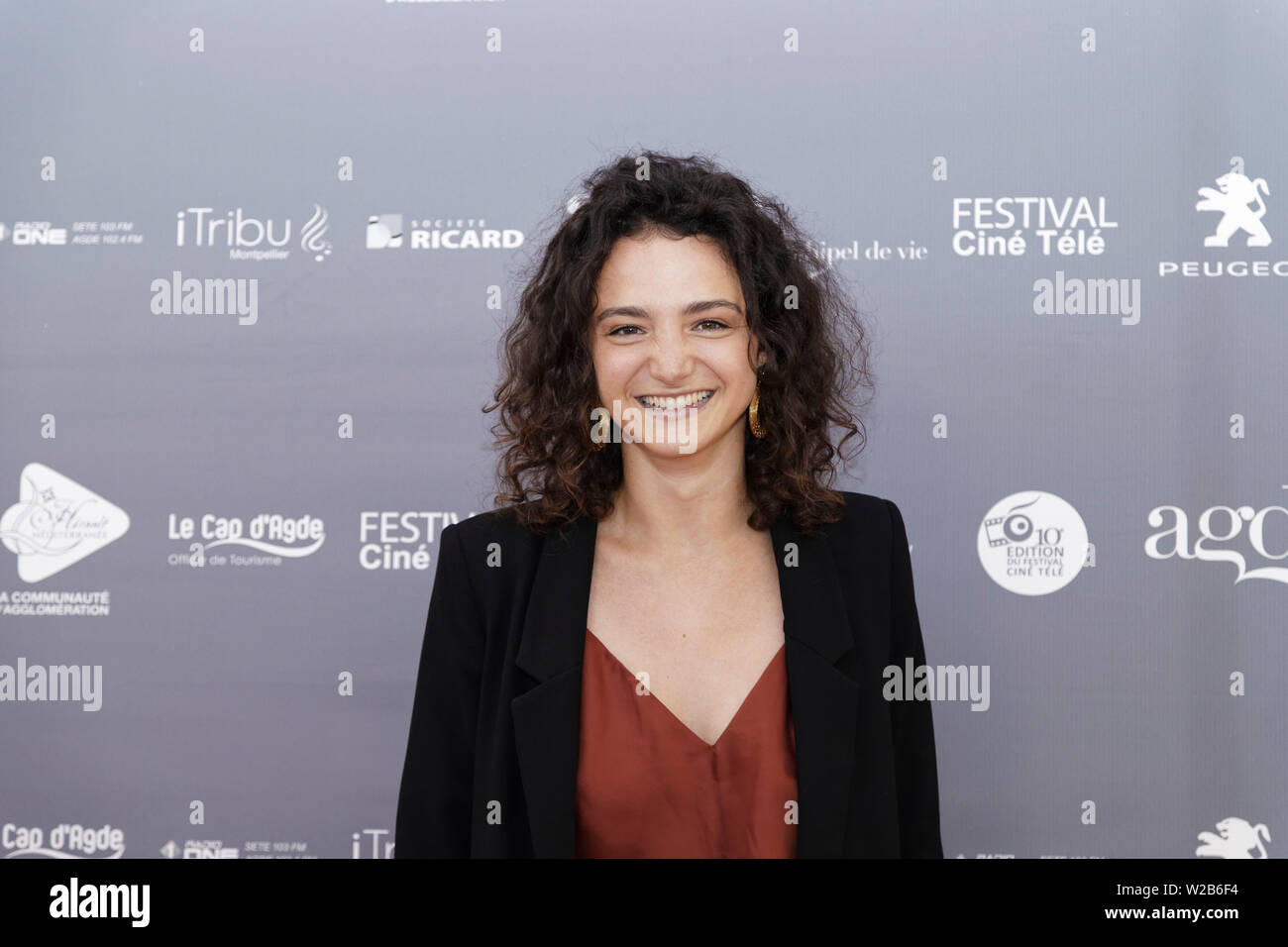 Cap of Agde, France. 21th June, 2019. Day 4 - Pauline Bression attends ...