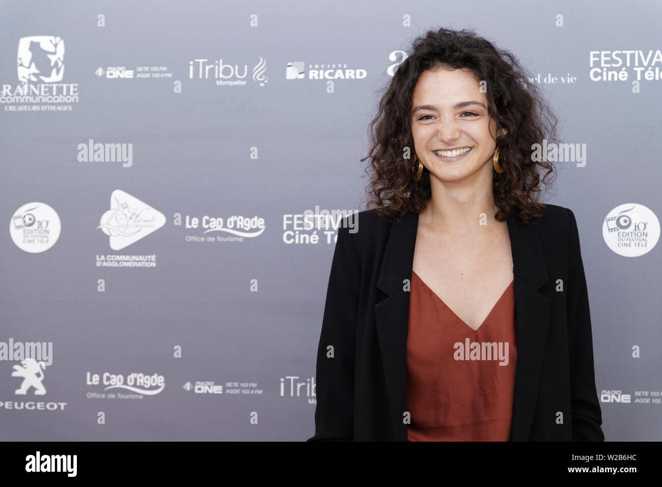 Cap of Agde, France. 21th June, 2019. Day 4 - Pauline Bression attends ...