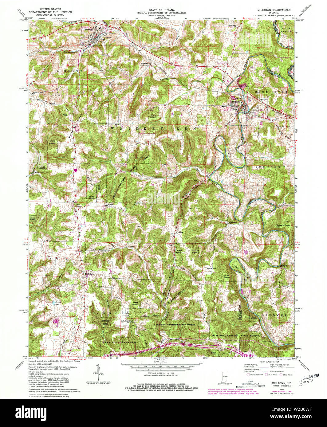 Map of milltown hi-res stock photography and images - Alamy