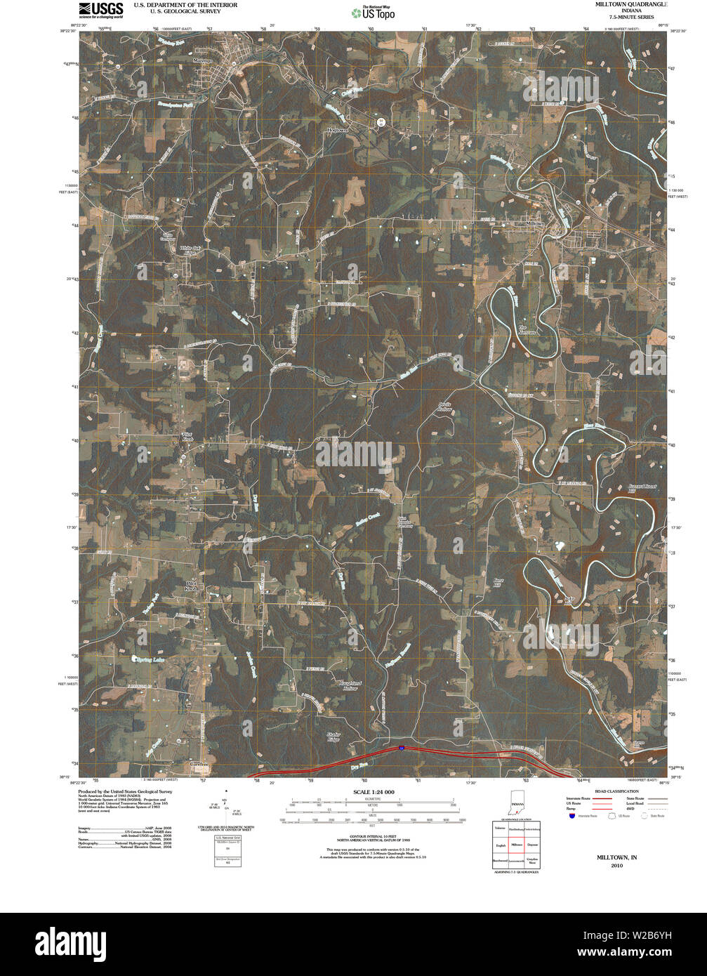 Milltown map Cut Out Stock Images & Pictures - Alamy