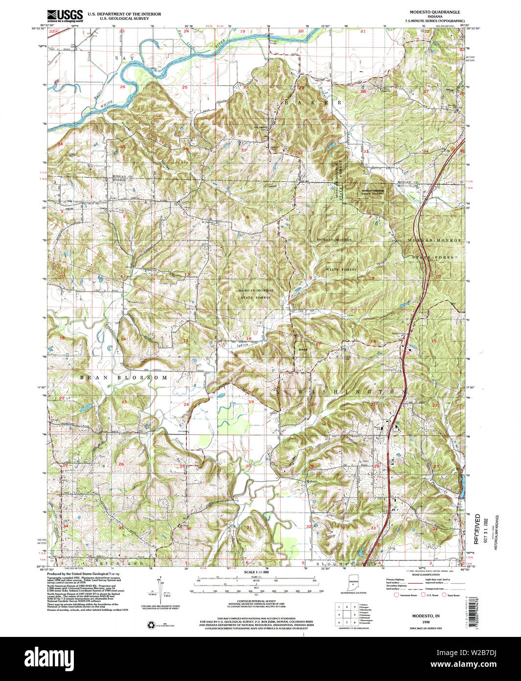Modesto map hi-res stock photography and images - Alamy