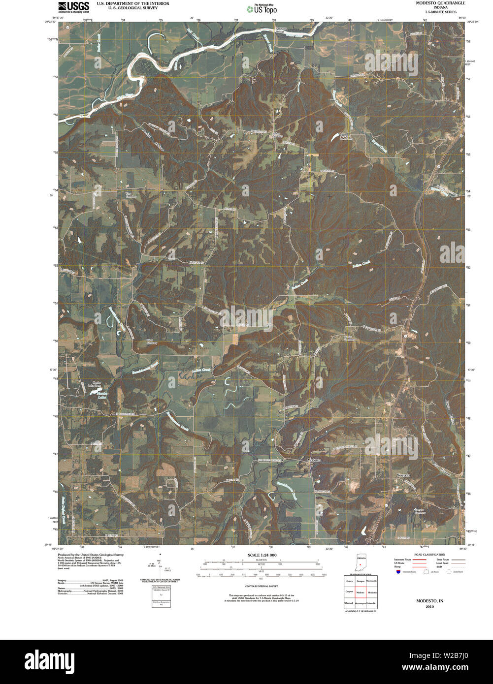 Modesto map hi-res stock photography and images - Alamy