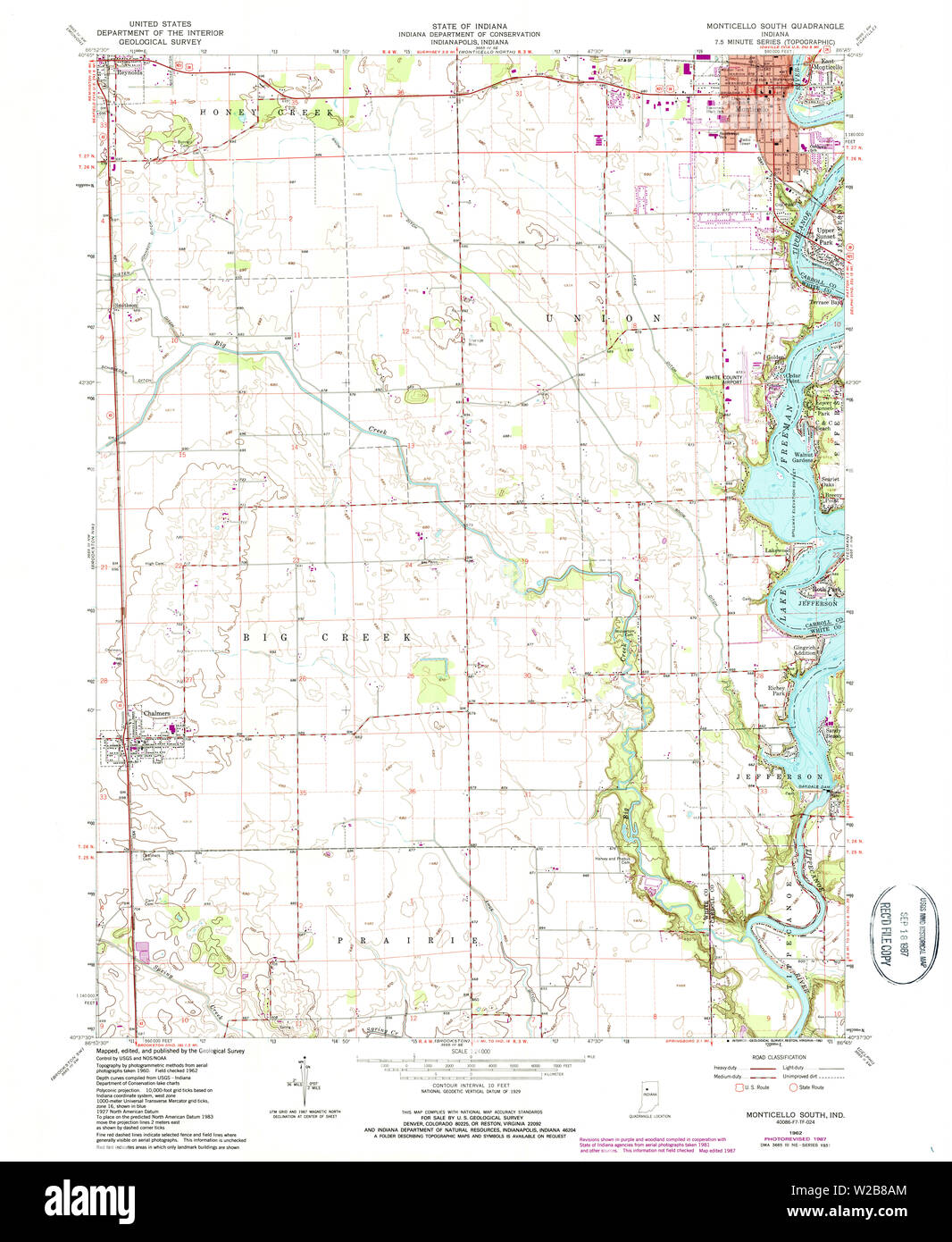 Map of monticello Cut Out Stock Images & Pictures - Alamy