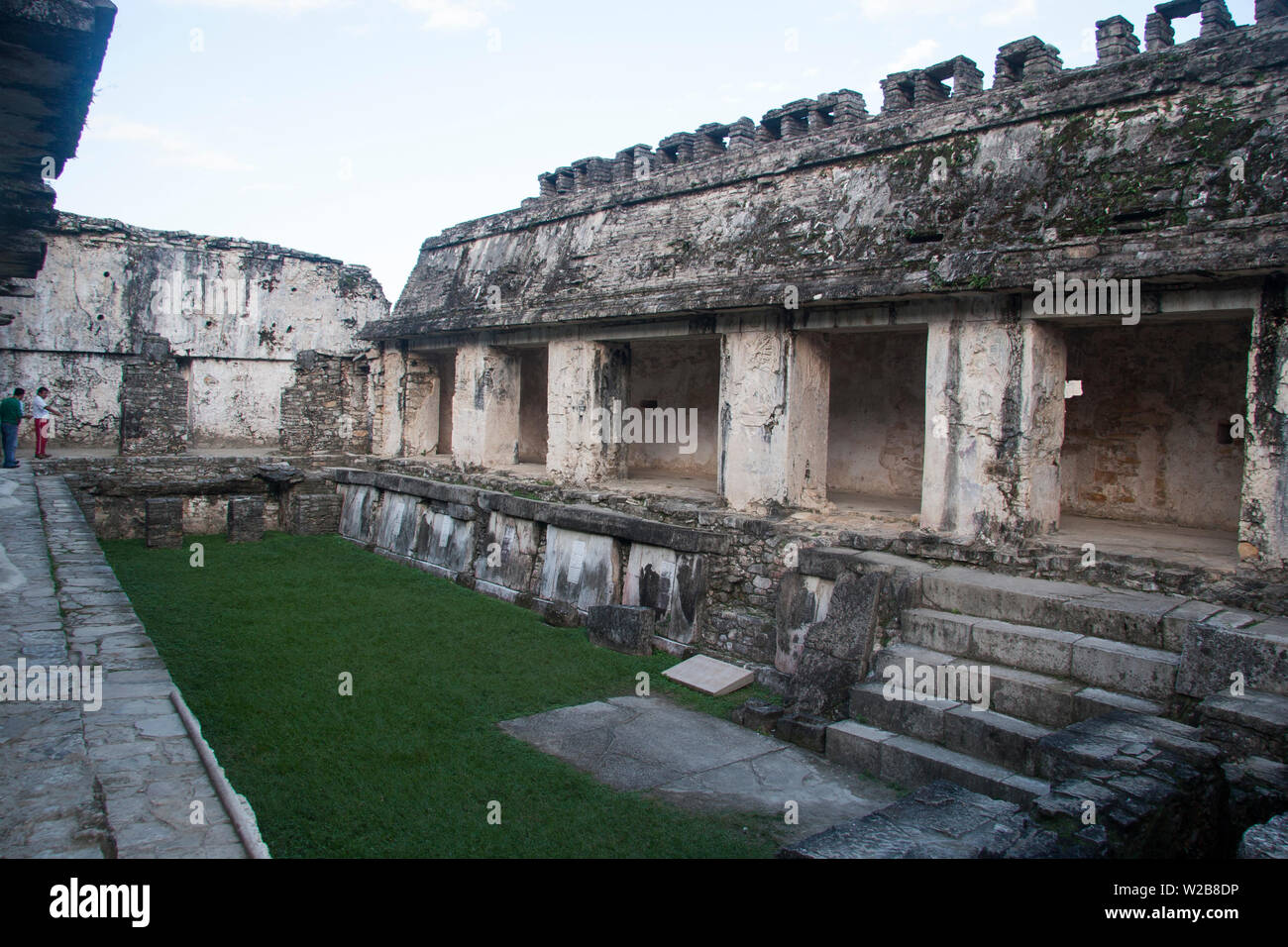 Details inside the Palace of Palenque.Palenque,Chiapas,Mexico Stock ...