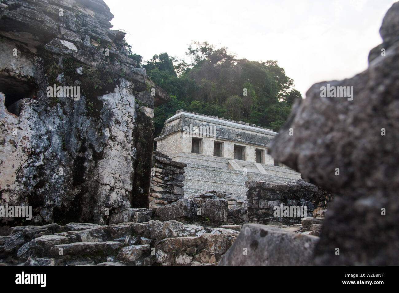 Temple of the Inscriptions, Pakal Tomb. Palenque,Chiapas,Mexico Stock ...