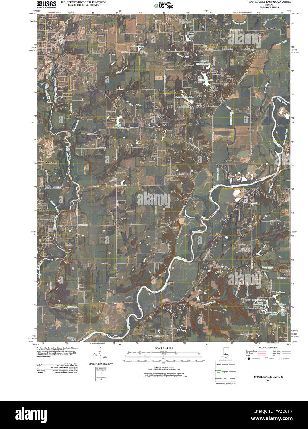 Map of mooresville hi-res stock photography and images - Alamy