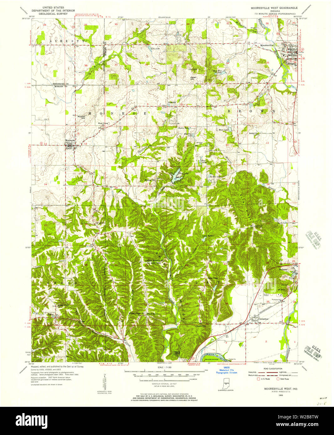 Map of mooresville hi-res stock photography and images - Alamy