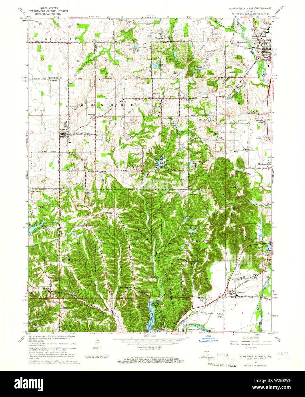 Map of mooresville hi-res stock photography and images - Alamy